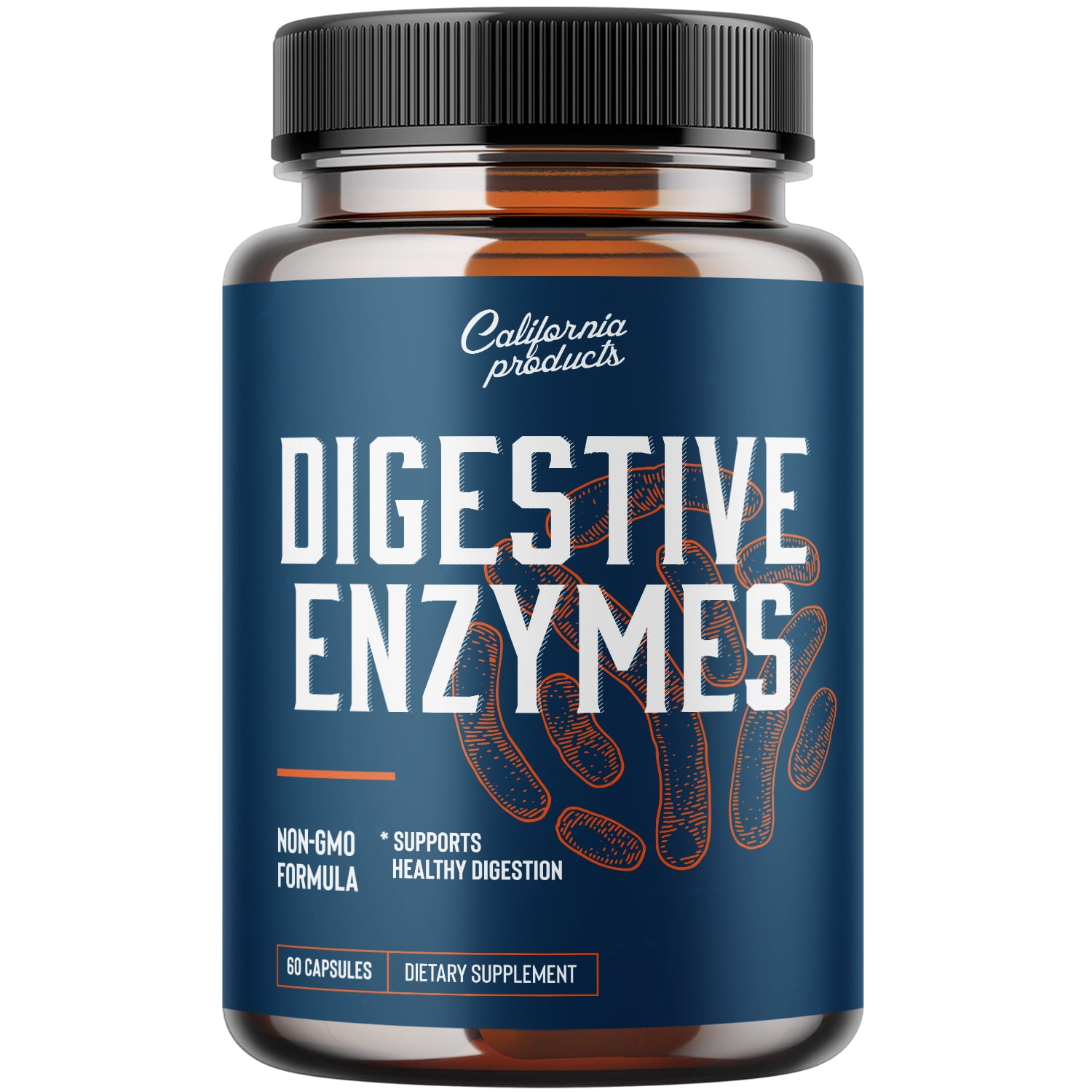 Pure Digestive Enzyme Capsules with Lipase Amylase Protease – Aids ...